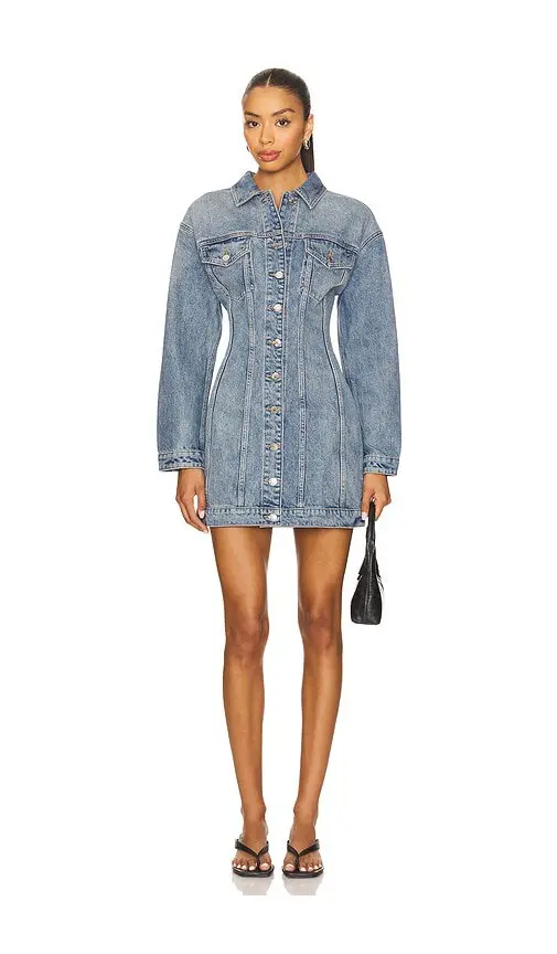 EB DENIM Prima Dress In . Also - Blue