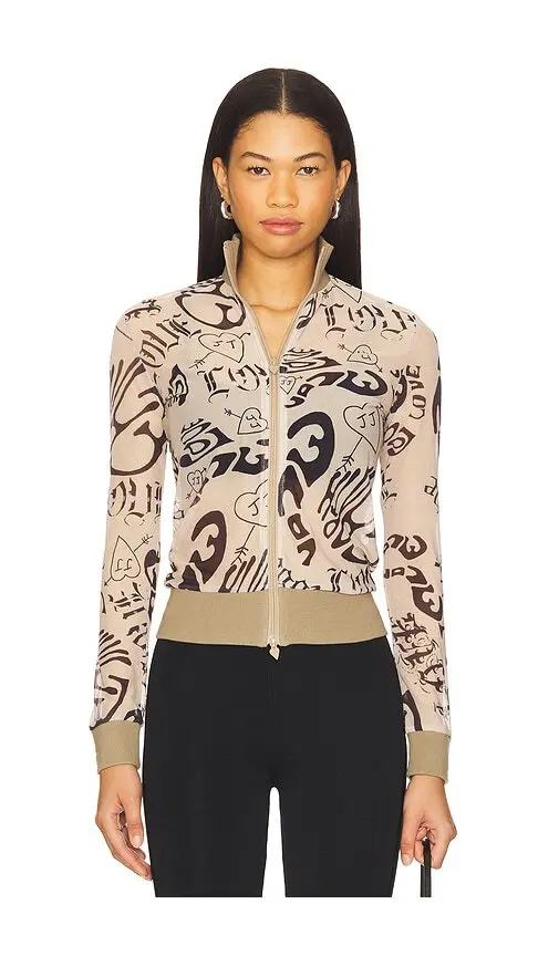 JULIET JOHNSTONE Mesh Track Jacket