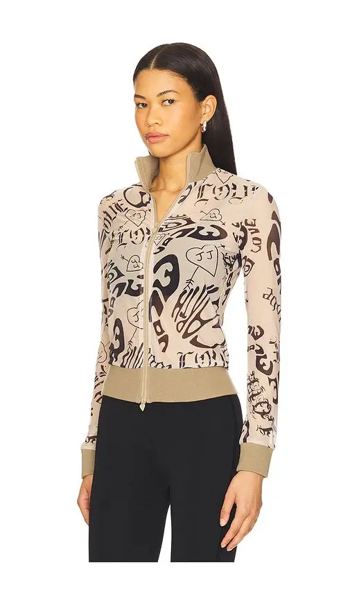 JULIET JOHNSTONE Mesh Track Jacket