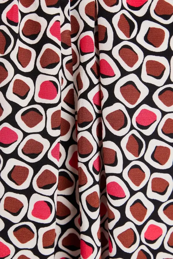 Diane Von Furstenberg Ares Cutout Printed Top