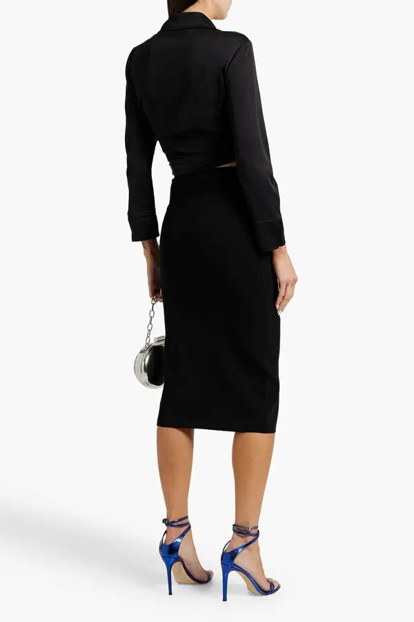 Diane Von Furstenberg Calandre Stretch-knit Midi Skirt