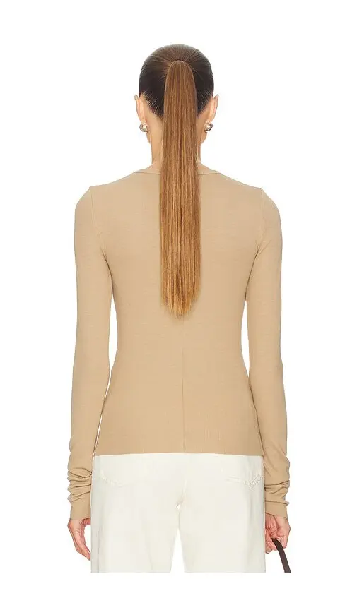Eterne Long Sleeve T-Shirt Taupe Editorialist