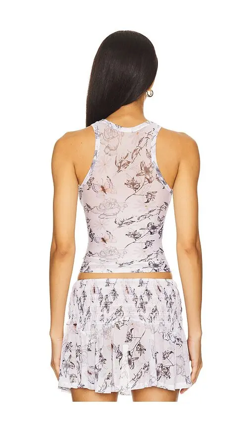 JULIET JOHNSTONE Mesh Tank Top