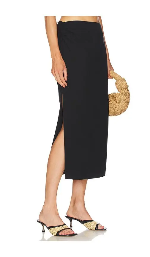 Astr The Label Asha Midweight Linen Skirt