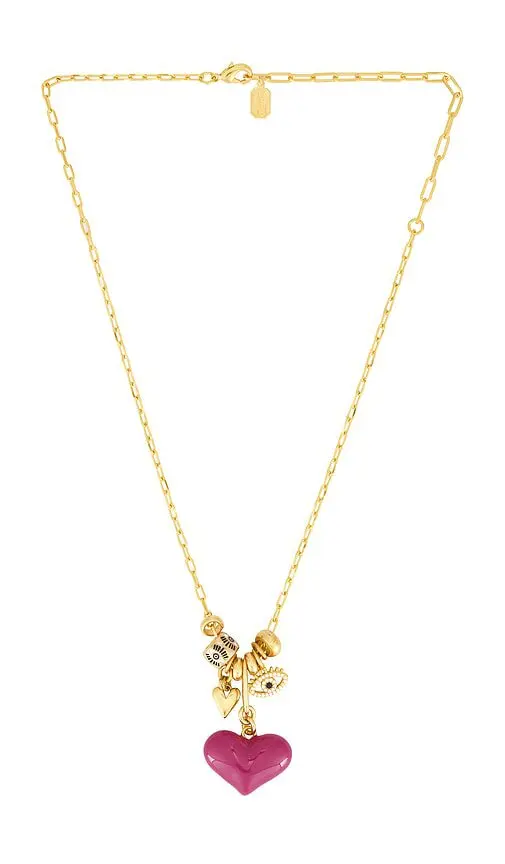 ELIZABETH COLE Rachelle Necklace - Pink