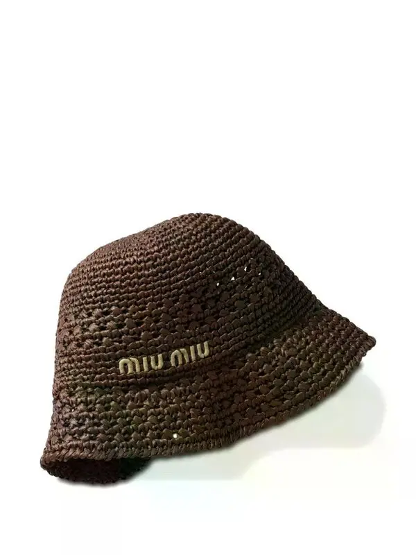 Miu Miu Woven Bucket Hat