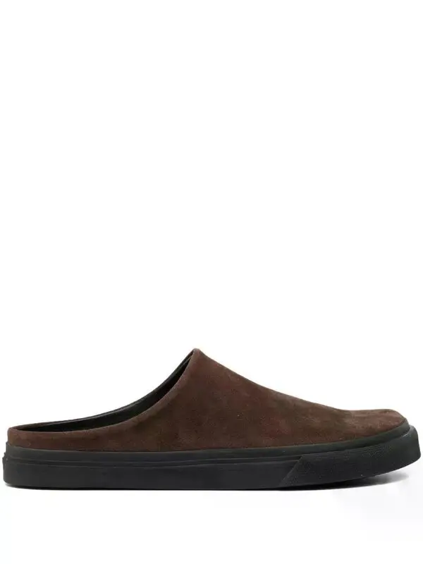 JAMES PERSE Suede Mules - Brown