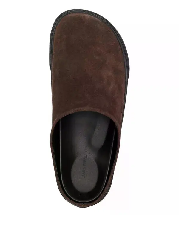JAMES PERSE Suede Mules - Brown