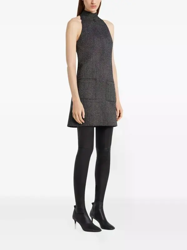 COURREGES High-neck Sleeveless Dress