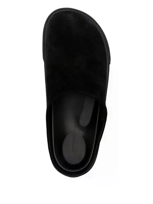 JAMES PERSE Suede Mules - Black