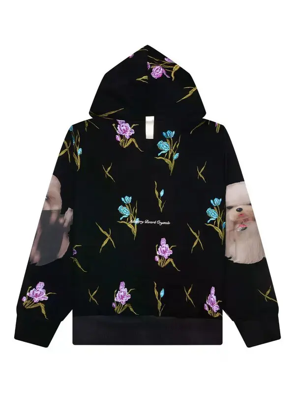ADVISORY BOARD CRYSTALS Floral-print Hoodie
