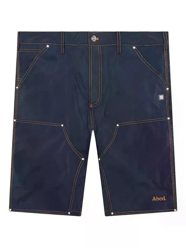 ADVISORY BOARD CRYSTALS Ripstop Patch-pocket Cargo Shorts - Blue