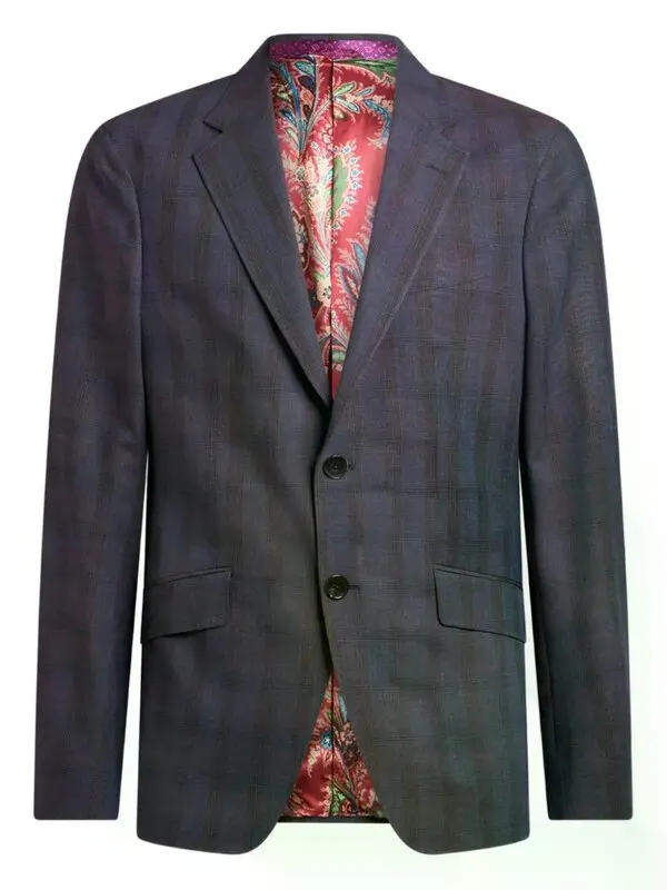 Etro Check-pattern Wool Suit