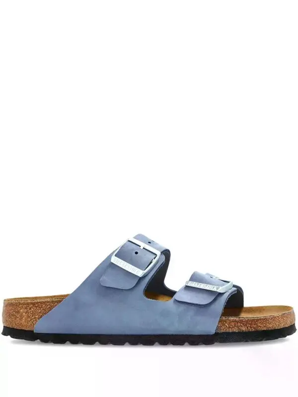BIRKENSTOCK Leather Double-buckle Sandals - Blue