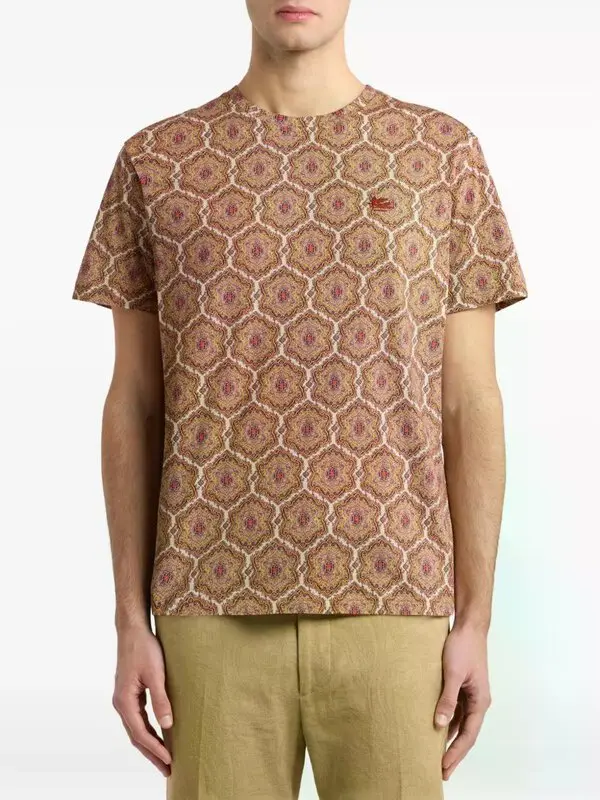 Etro Paisley-print Cotton T-shirt