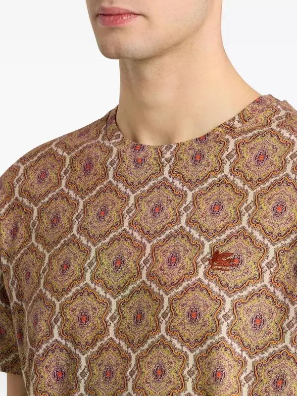 Etro Paisley-print Cotton T-shirt