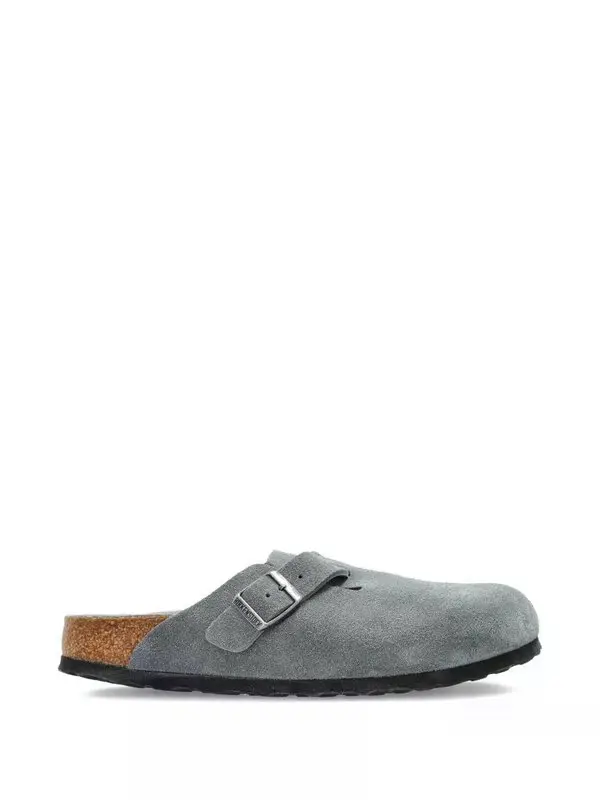 BIRKENSTOCK Buckle Suede Mules