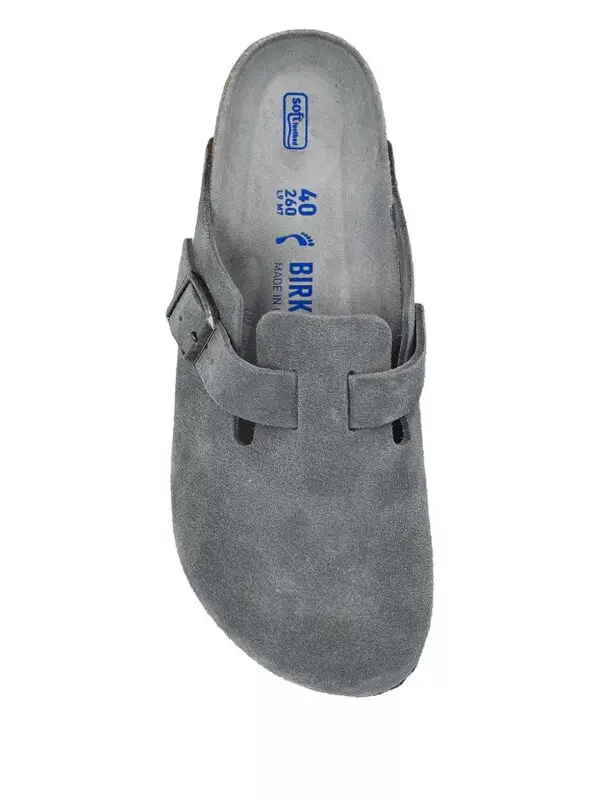 BIRKENSTOCK Buckle Suede Mules