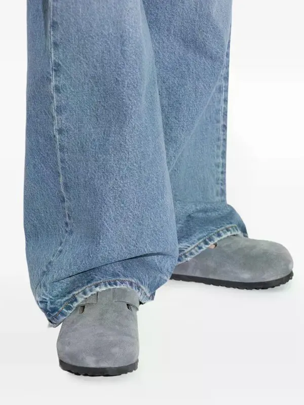 BIRKENSTOCK Buckle Suede Mules