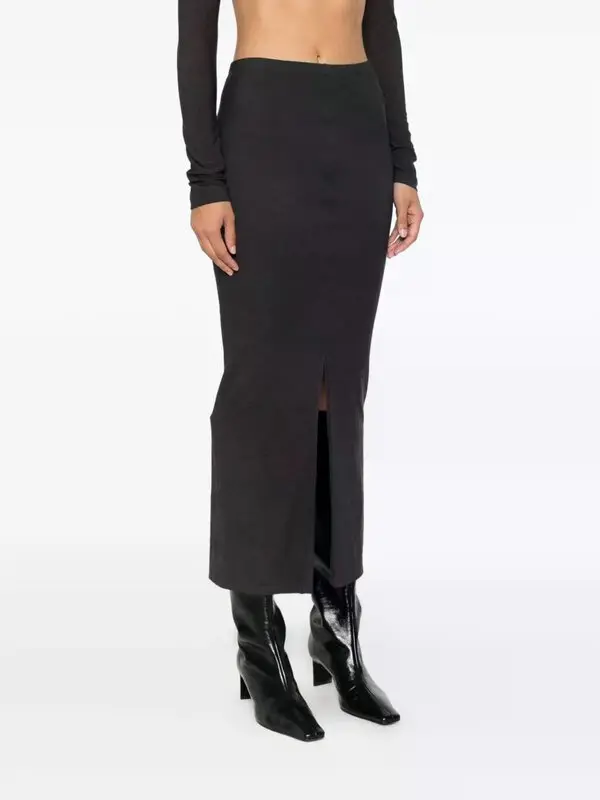 Nanushka Low-rise Split Midi Skirt