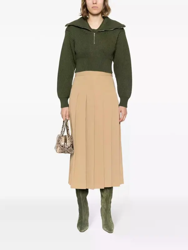 Polo Ralph Lauren Pleated Midi Skirt