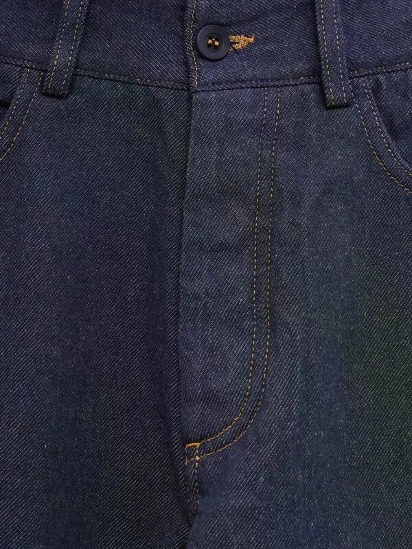 BASERANGE Contrasting Zip-fastening Jeans
