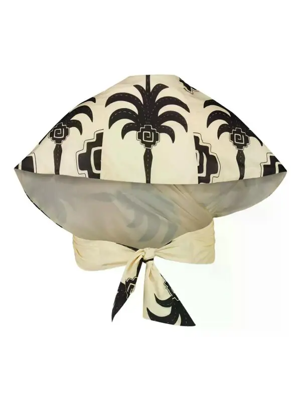 Johanna Ortiz Imagery Palm Tree-print Top - Neutrals