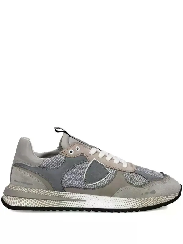 Philippe Model Olympique Mesh-paneled Sneakers - Grey