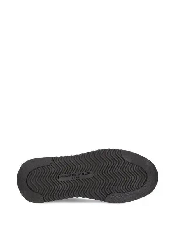 Philippe Model Olympique Mesh-paneled Sneakers - Grey