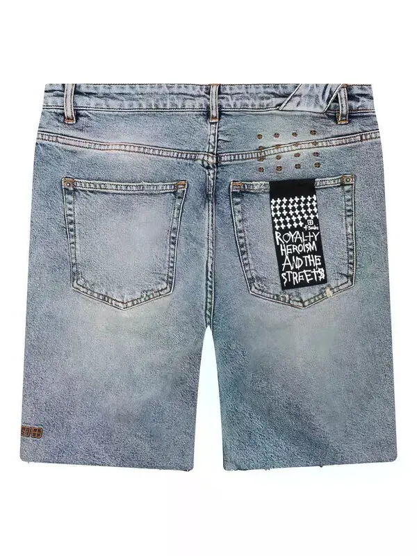 Ksubi Chopper Frayed-hem Shorts