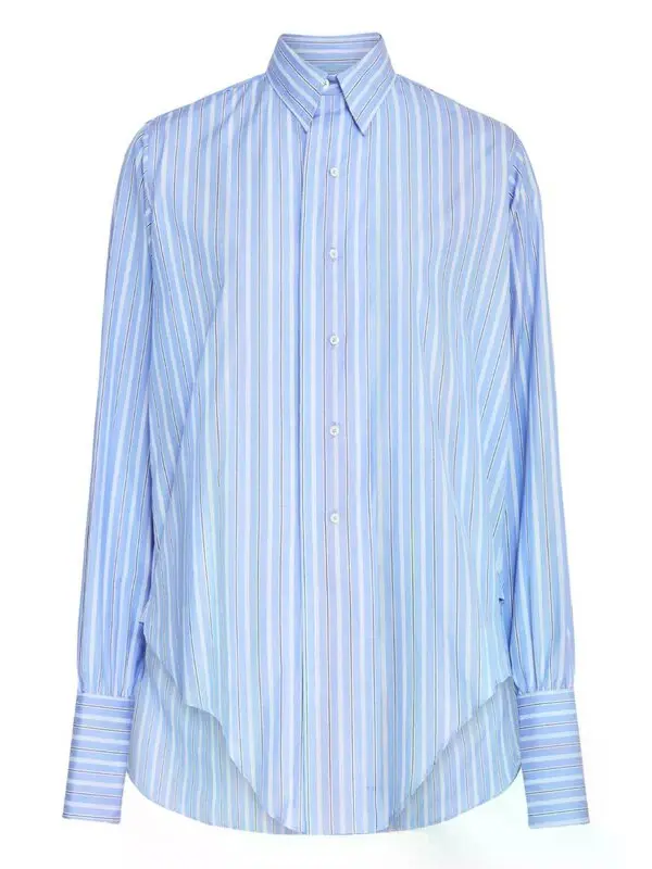 MAISON MARGIELA Striped Long-sleeved Shirt