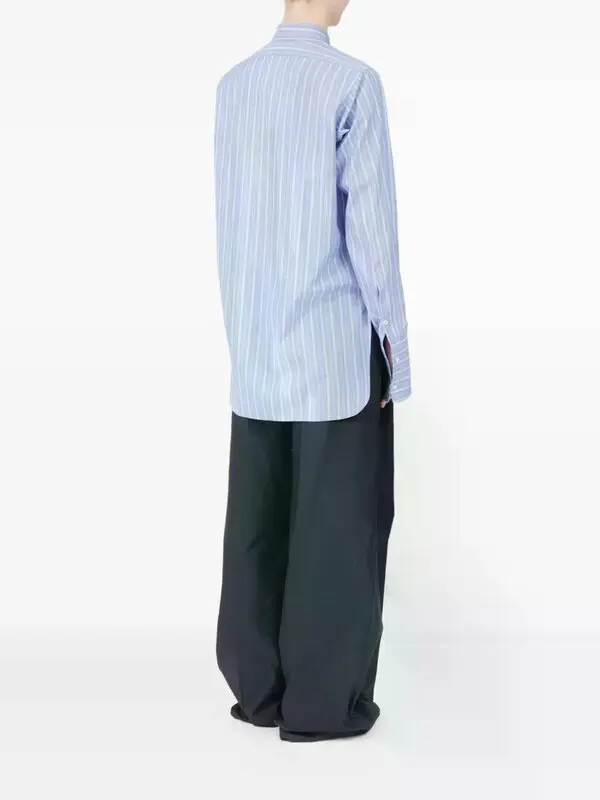 MAISON MARGIELA Striped Long-sleeved Shirt