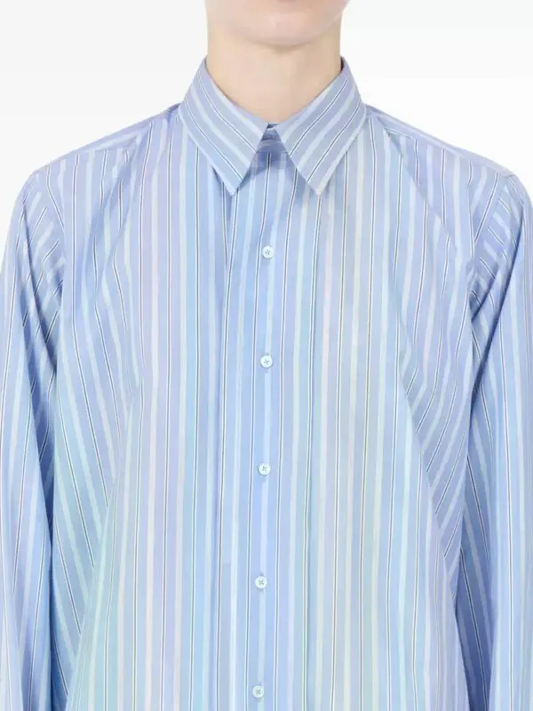 MAISON MARGIELA Striped Long-sleeved Shirt