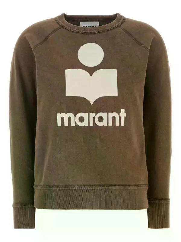 MARANT ETOILE Logo Embroidered Cotton Sweatshirt