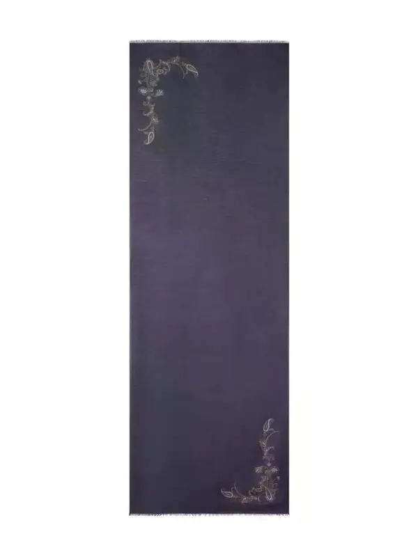 Etro Paisley Scarf - Blue