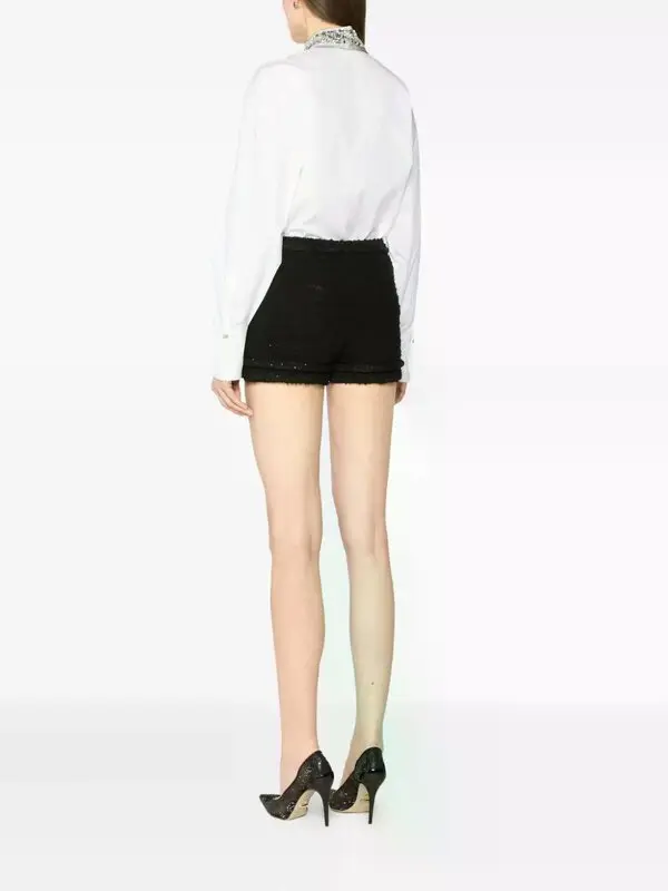 GENNY Crystal-embellished Collar Shirt