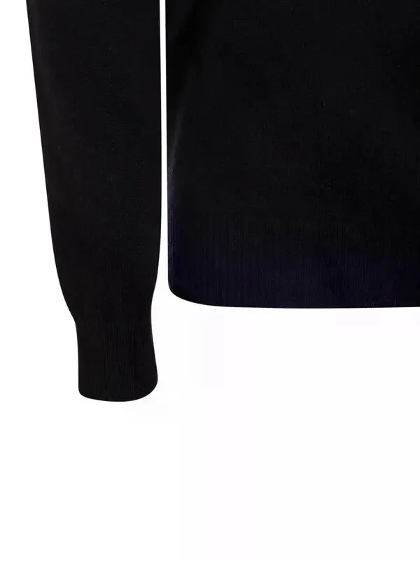 Malo Ribbed Turtleneck Fine Knit Sweater