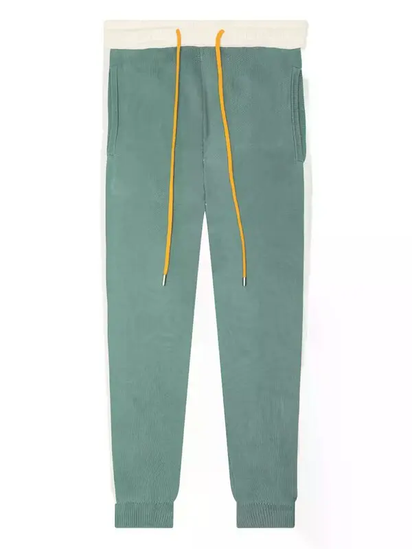 Rhude Panelled Knit Trousers - Green