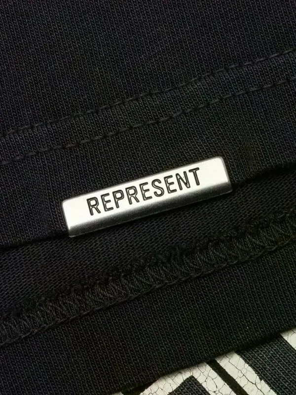 REPRESENT X Feature Multi-logo Stained T-shirt