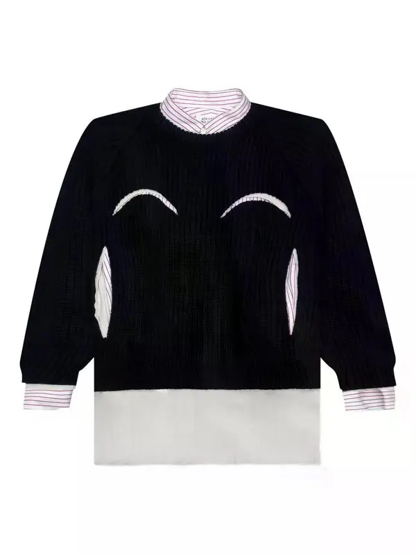 MAISON MARGIELA Layered Shirt-paneled Sweater