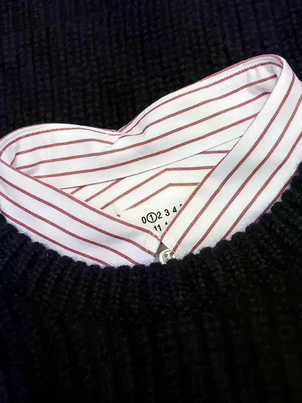 MAISON MARGIELA Layered Shirt-paneled Sweater