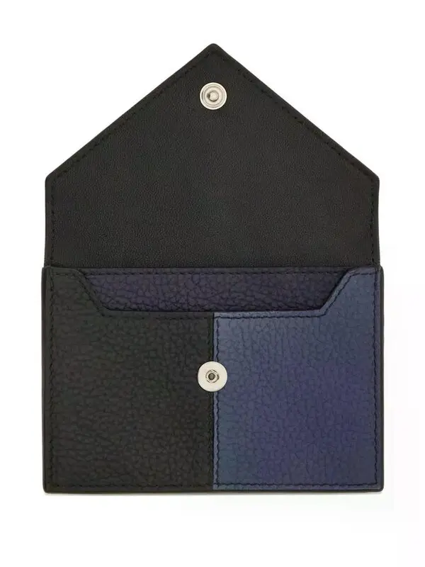 FERRAGAMO Colourblock Leather Card Holder - Blue