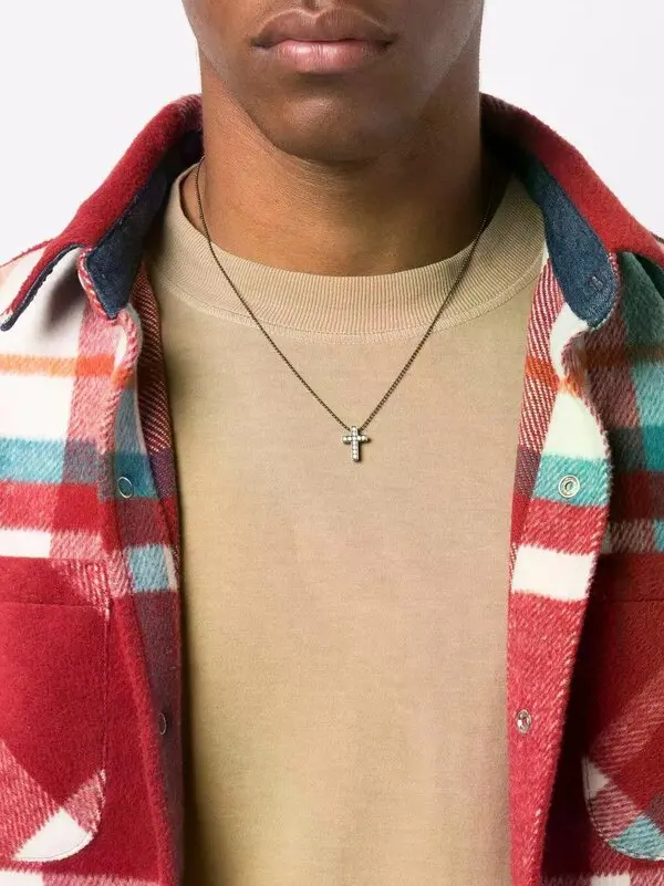 Dsquared2 Embellished Cross Pendant Necklace