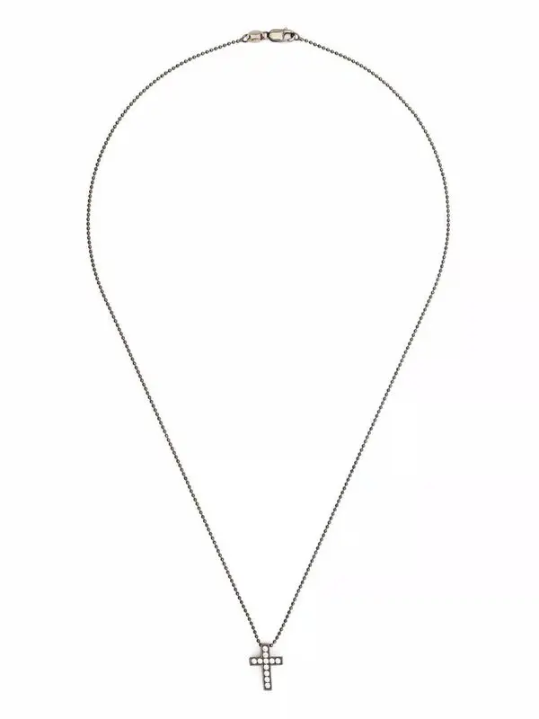 Dsquared2 Embellished Cross Pendant Necklace
