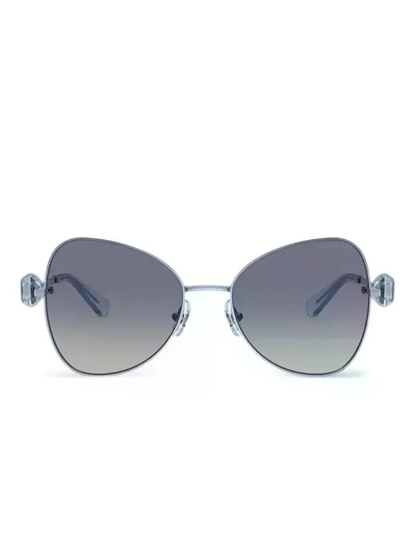 SWAROVSKI Crystal-embellished Geometric Sunglasses - Blue
