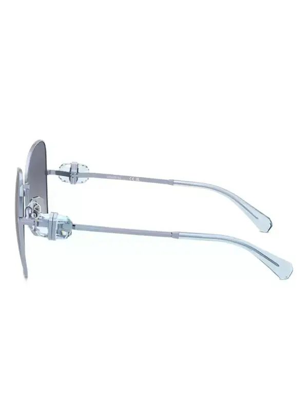 SWAROVSKI Crystal-embellished Geometric Sunglasses