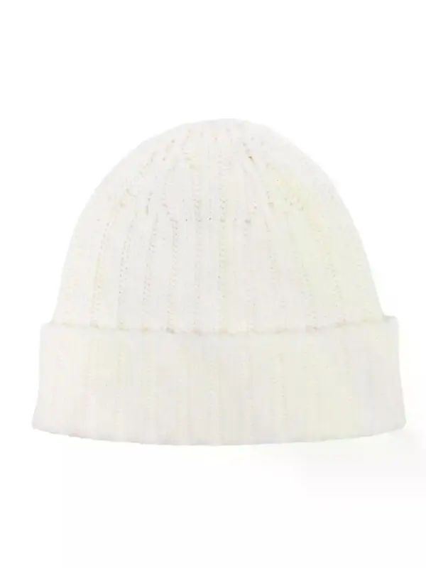Aspesi Virgin Wool Beanie - White