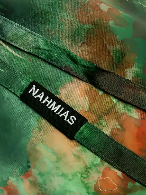 NAHMIAS Tie-dye Print Silk-blend Shorts