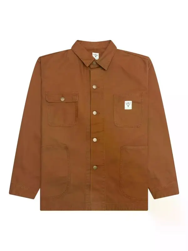 SOUTH2 WEST8 Button-detail Shirt Jacket - Brown