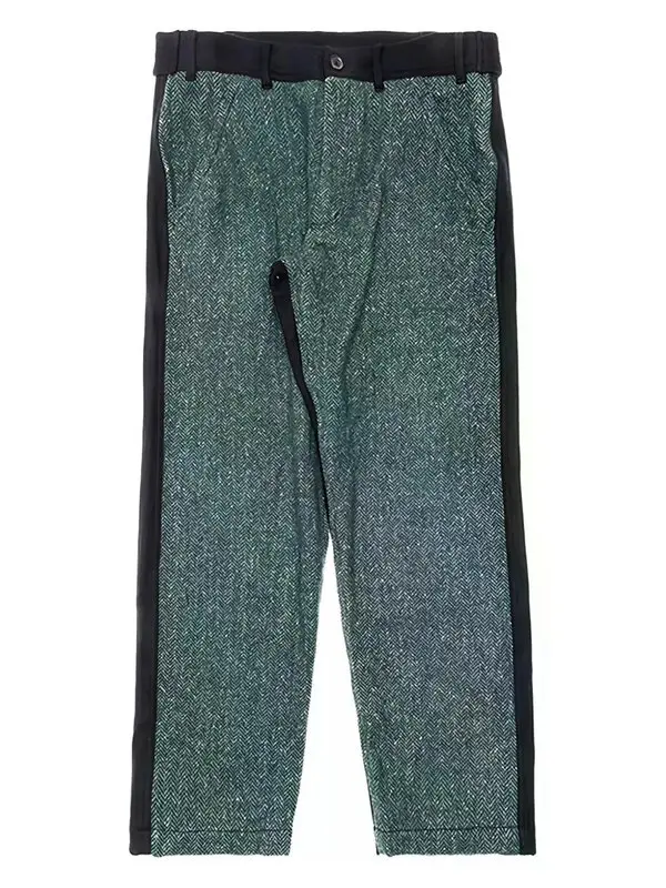 Comme Des Garçons Herringbone-panel Trousers